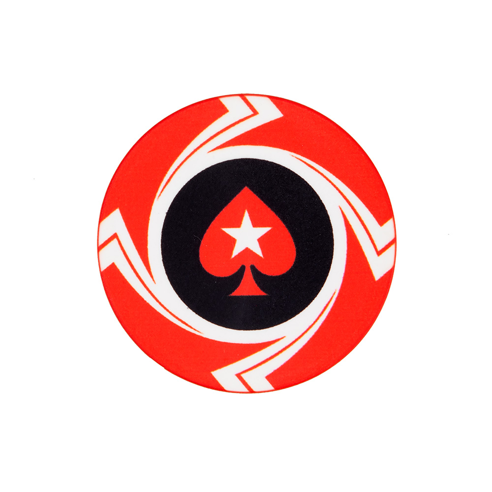 SET DE FICHAS ROJAS \I'M IN.\" DE POKERSTARS